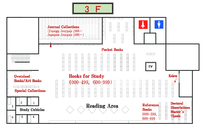 Floor plan: TUT Library